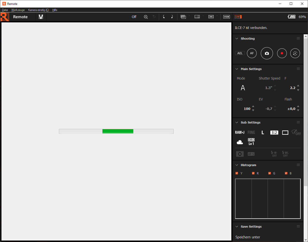 Imaging Edge Remote kein Bild - Sony Alpha Vollformat Kameras ...